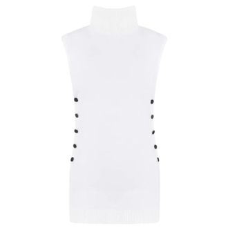 Giorgio Armani Mock Neck Top - - Knitwear - Damen - Wei&szlig; - M