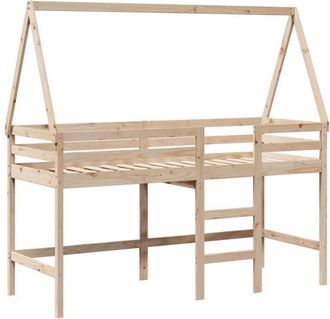 vidaXL Vidaxl - Lit superposé avec échelle et toit sans matelas 90x200 cm