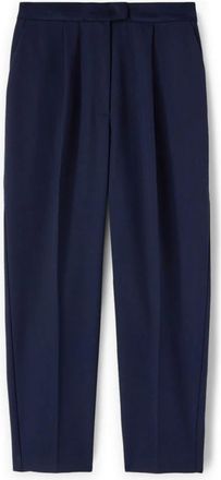 Motivi Femme, Pantalons, Bleu, Taille: 46 FR Pantalon Carotte avec Ceinture Satinée