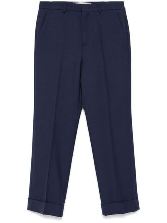 Valentino Garavani pantalon de costume en laine vierge - Bleu