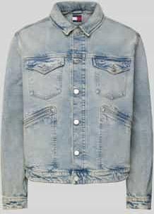 Tommy Jeans Regular Fit Jeansjacke aus Baumwoll-Mix