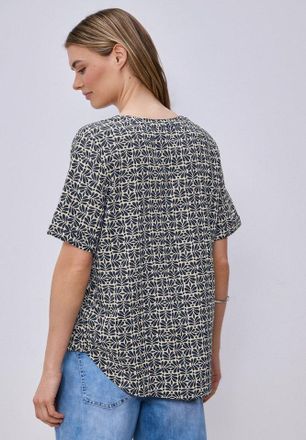 Street One Kurzarmbluse mit All-Over Print