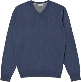 Lacoste AH4087 Pull, Bleu (Croisière Chiné/Farine-No B0s), X-Small (Taille Fabricant: 2) Homme
