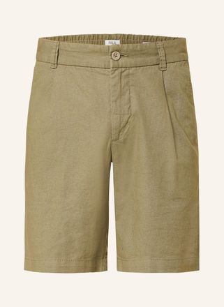 Paul Paul Shorts Comfort Fit Mit Leinen gruen