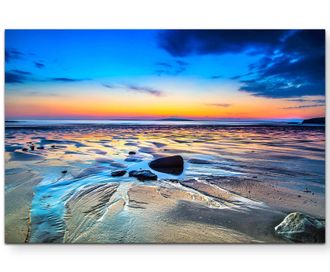 Paul Sinus Art Leinwandbilder | Bilder Leinwand 120x80cm Ballybunion Strand - Irland