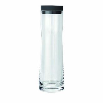 Blomus SPLASH- Wasserkaraffe aus Glas, Magnet, 1 Liter Fassungsverm&ouml;gen, Silikon / Edelstahldeckel, einfache Handhabung, (H / B / T: 29,5 x 9 x 9 cm, Farbe: 
