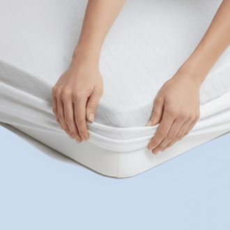 Caleffi Matratzenschoner f&uuml;r Doppelbett - 180 x 200 cm + Ecken 25 cm - Matratzenbezug f&uuml;r Doppelbett aus atmungsaktiver Baumwolle - Schutz und Komfort f&uuml;r Bet