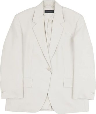 Max Mara Femme, Vestes, Blanc, Taille: 40 FR Floc Oversized Blazer