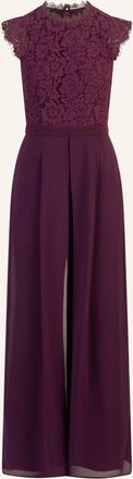 Apart Jumpsuit Mit Spitze lila