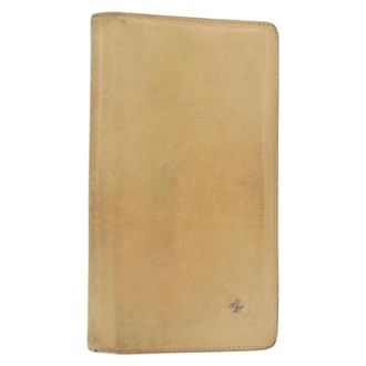 Chanel Portefeuille en cuir Pre-owned - Femme - Pre-owned - Beige - Taille: ONE Size