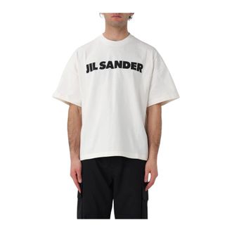 Jil Sander Homme, Tops, Blanc, Taille: XL T-Chemises
