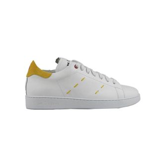 Kiton Homme, Chaussures, Blanc, Taille: 40 EU Baskets en cuir de veau