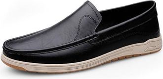 Generic Mocassins classiques à enfiler pour homme, Noir, 39 1/3 EU