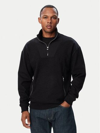 HUGO BOSS Sweatshirt Derenzip Half Zip 50568234 Schwarz Regular Fit