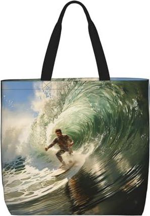 Generic Surf Sac Cabas D&eacute;contract&eacute; Tote Bag Pliable Sac A Main Femme Pour Plage Voyage Universit&eacute;