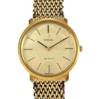 Omega unisex, Pre-owned, Jaune, Taille: ONE Size Montre Vintage Pre-owned