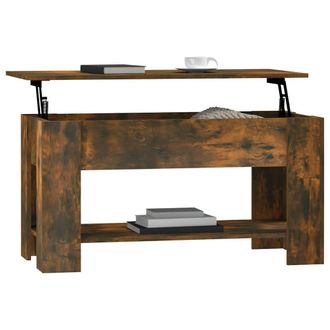 Generic Couchtisch, Liftplatte aus Holzwerkstoff mit Unterer Offener Ablage, Moderner, Minimalistischer Wohnzimmer-Mitteltisch f&uuml;r Heimdekoration und den (101