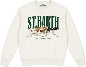 MC2 Saint Barth Soho SweaT-shirt - Homme - Sweatshirts et sweats &agrave; capuche - Blanc - Taille: M