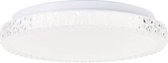 Brilliant Lampe Dasie LED Deckenleuchte 29,5cm wei&szlig; Metall/Glas wei&szlig; 12 W LED integriert