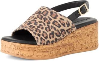 Tamaris Sandales compens&eacute;es pour femme 1-28393-42 - L&eacute;opard - 37 EU, l&eacute;opard, 37 EU