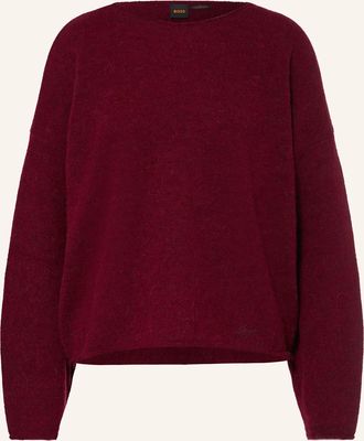 HUGO BOSS Pullover Folletto Mit Alpaka rot