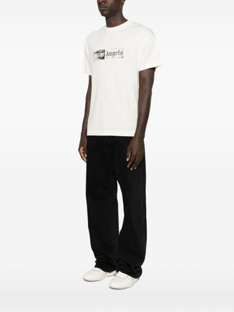 Palm Angels Logo-Print T-Shirt - White