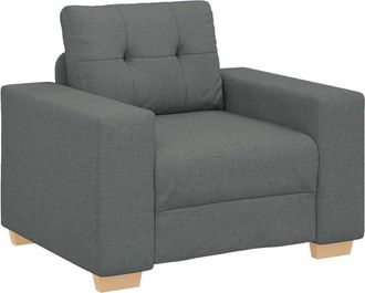 vidaXL Fauteuil Gris fonc&eacute; 60 cm Tissu Vidaxl