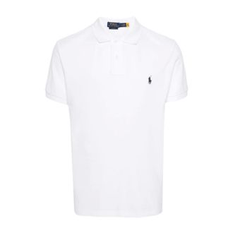 Ralph Lauren Homme, Tops, Blanc, Taille: L Polo Coupe Slim