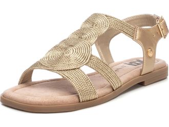 Xti Damen 142589 Flache Sandale, Gold, 38 EU