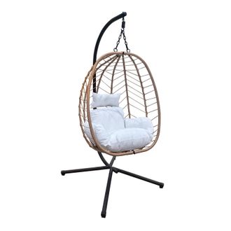 SVITA Shelly H&auml;ngesessel mit Gestell Loungesessel H&auml;ngesitz H&auml;ngestuhl klappbar H&auml;ngekorb H&auml;ngeschaukel Outdoorsessel