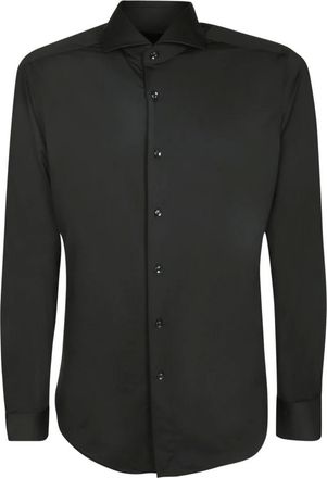 Dell'Oglio Homme, Chemises, Noir, Taille: L Casual Chemises