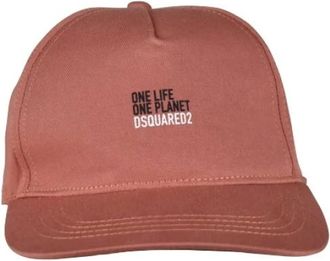Dsquared2 Homme, Accessoires, Rouge, Taille: ONE Size One Life One Planet Cap