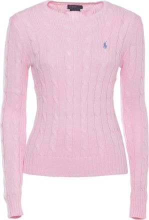 Ralph Lauren Femme, Pulls, Rose, Taille: 36 FR Pulls &agrave; col rond