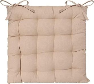 Atmosphera Atmosphera - Galette de Chaise en Coton Lin 38x38 cm