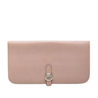 Herm&egrave;s Pre-owned Cuir petite-maroquinerie - Femme - Pre-owned - Rose - Taille: ONE Size