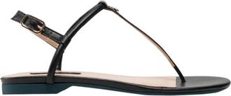 Patrizia Pepe Femme, Chaussures, Noir, Taille: 36 EU Sandales Plates