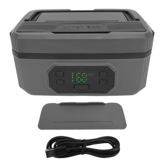 ZJchao Elektrische Lunchbox, Tragbarer Lunchw&auml;rmer, Kabelloser Lebensmittelheizer mit 304 Edelstahl, Gro&szlig;er Kapazit&auml;t, Auslaufsicher, f&uuml;r B&uuml;ro, Auto, Reisen,