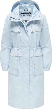 Navahoo Damen Parka &Uuml;bergangsjacke Kirschwind mit Kapuze