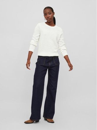 Vila Pullover Dalo 14082767 Wei&szlig; Regular Fit