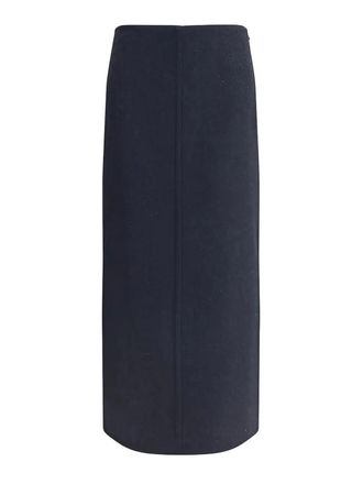 Brunello Cucinelli Jupe Midi - Bleu