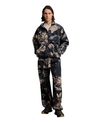 Desigual Jacke mit Gauguin-Print in Schwarz