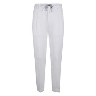 Barba Homme, Pantalons, Blanc, Taille: M Pantalon Chino Roma