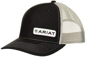 Ariat Ariat Mens Offset Name Patch Mesh Back Cap, Black, One Size