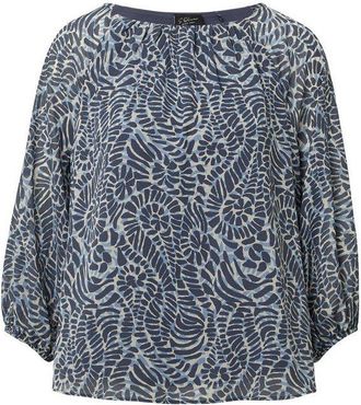 s.Oliver Langarmbluse Bluse Chiffon-Bluse im Relaxed Fit mit Raglan&auml;rmeln