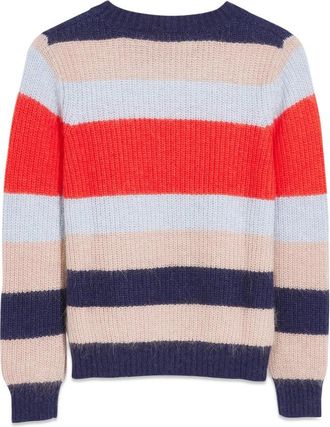 Bellerose Striped Angora-Blend Knit Sweater - Multicolor