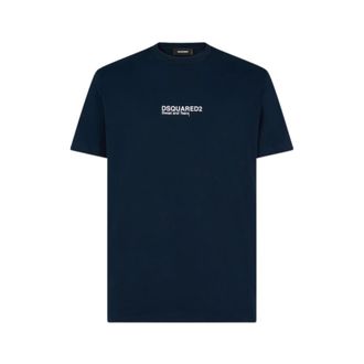 Dsquared2 Cool Fit Rundhals Kurzarm T-Shirt - - Tops - Herren - Blau - L