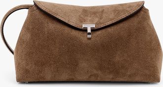 Toteme Suede T-Lock Clutch - TOTEME - gender_Woman
