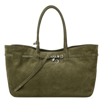 Marge Sherwood Buckled Suede Tote - - Bags - Damen - Gr&uuml;n - ONE SIZE