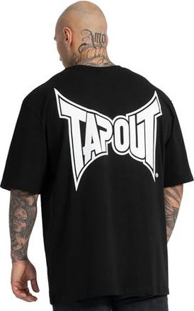 Tapout Creekside T-Shirt, Noir/Blanc, S Grande Taille Homme, 940010