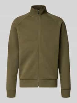 HUGO BOSS Sweatjacke mit Logo-Pr&auml;gung